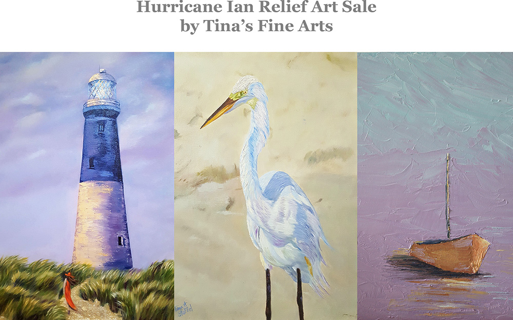 Huge Hurricane Relief Art Sale - Tinas Fine Arts